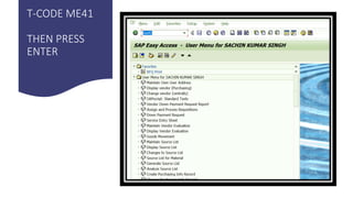 Manual for creating rfq in sap | PPTX