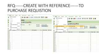 Manual for creating rfq in sap | PPT