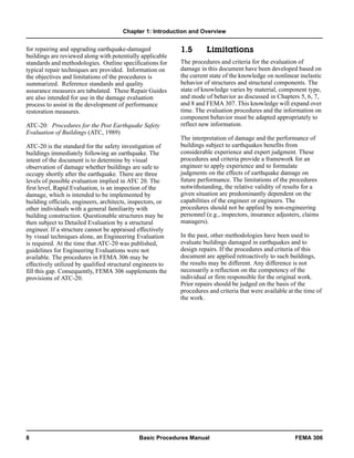 Manual for eq damage evaluation by usa fema | PDF