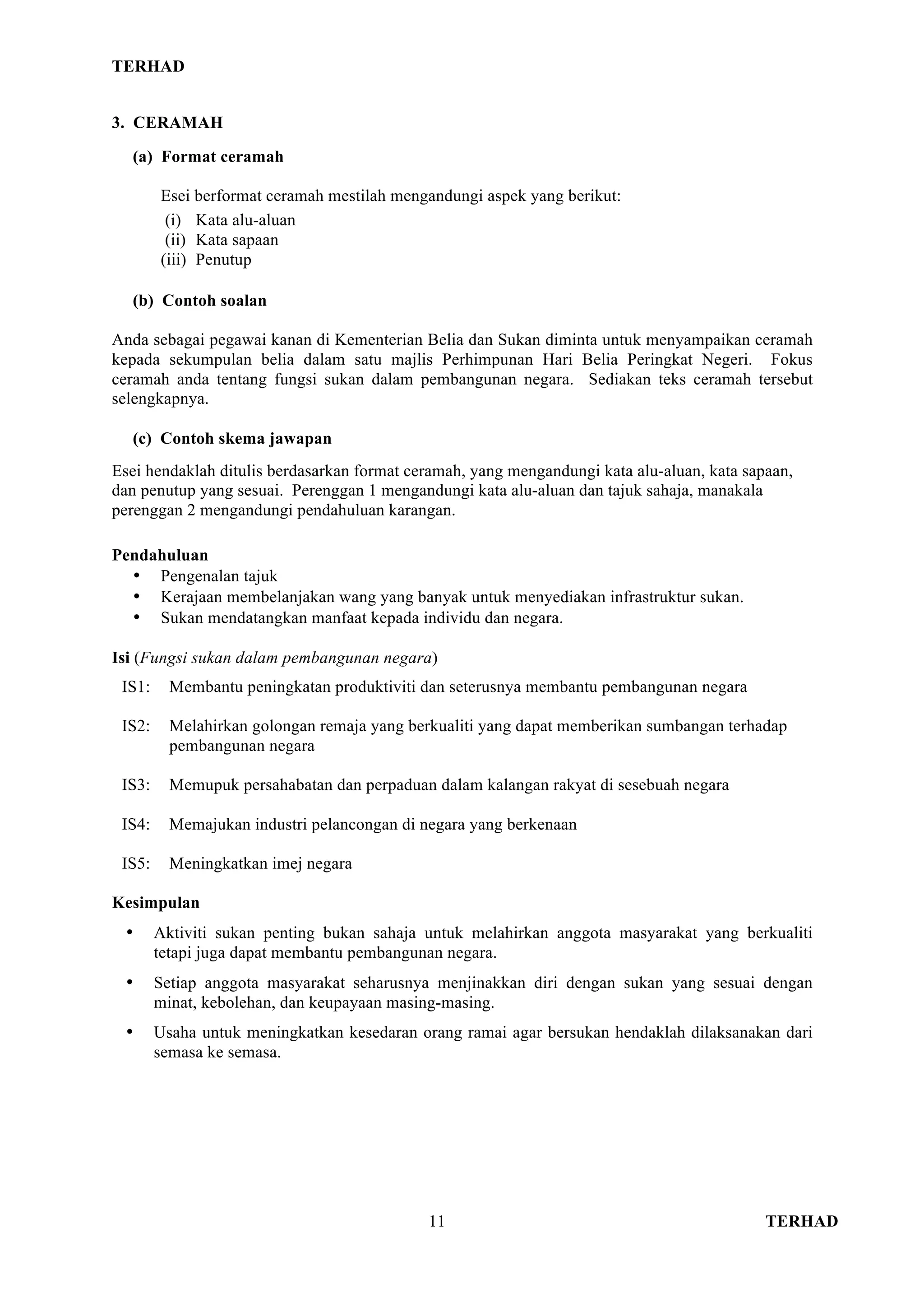 Manual format dan contoh penulisan esei berformat | PDF