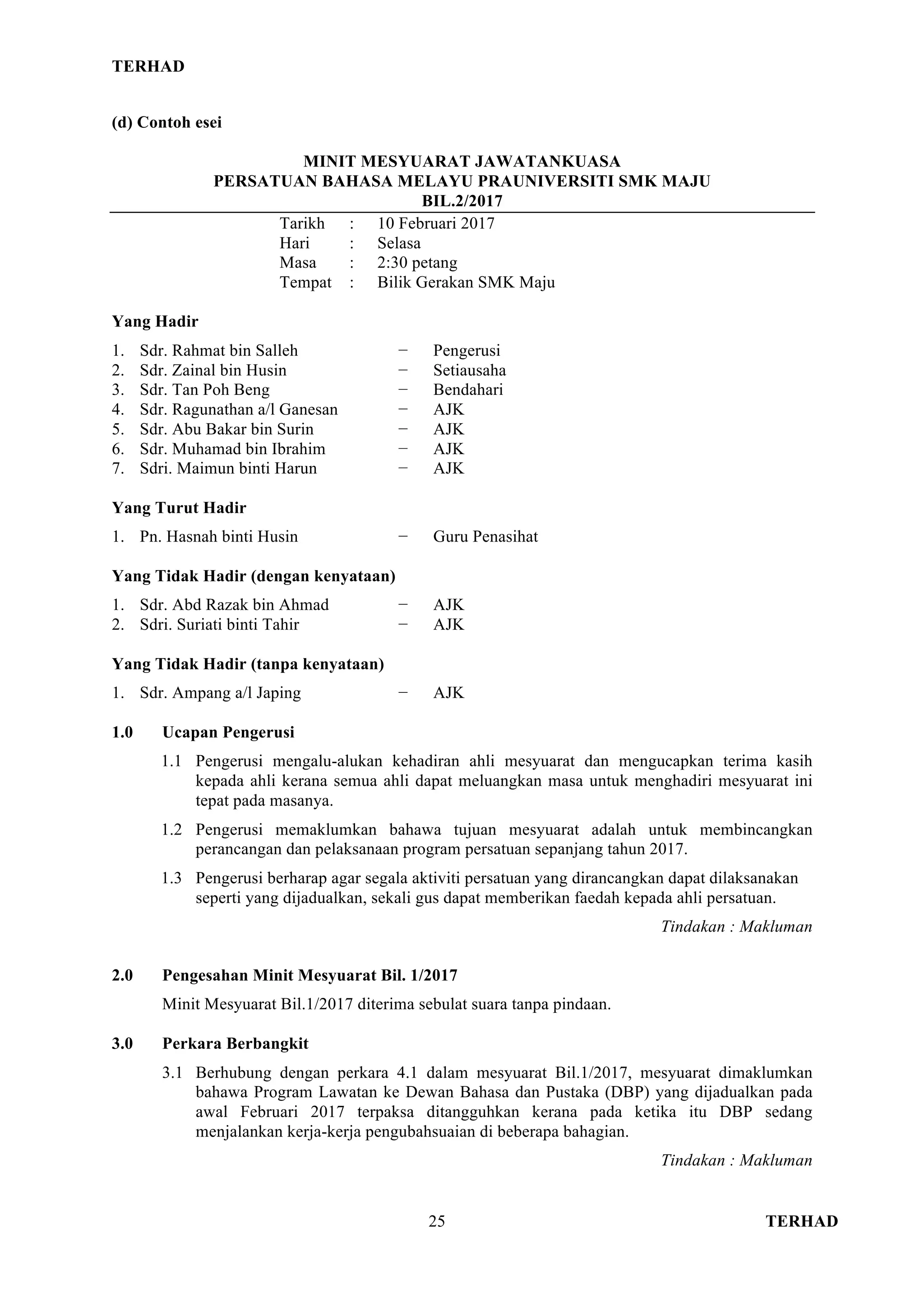 Manual format dan contoh penulisan esei berformat | PDF