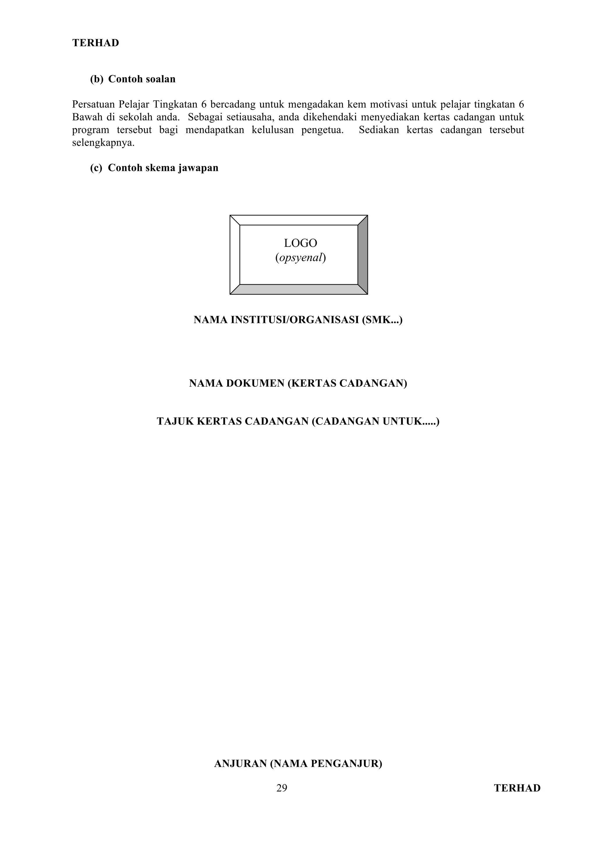Manual format dan contoh penulisan esei berformat | PDF