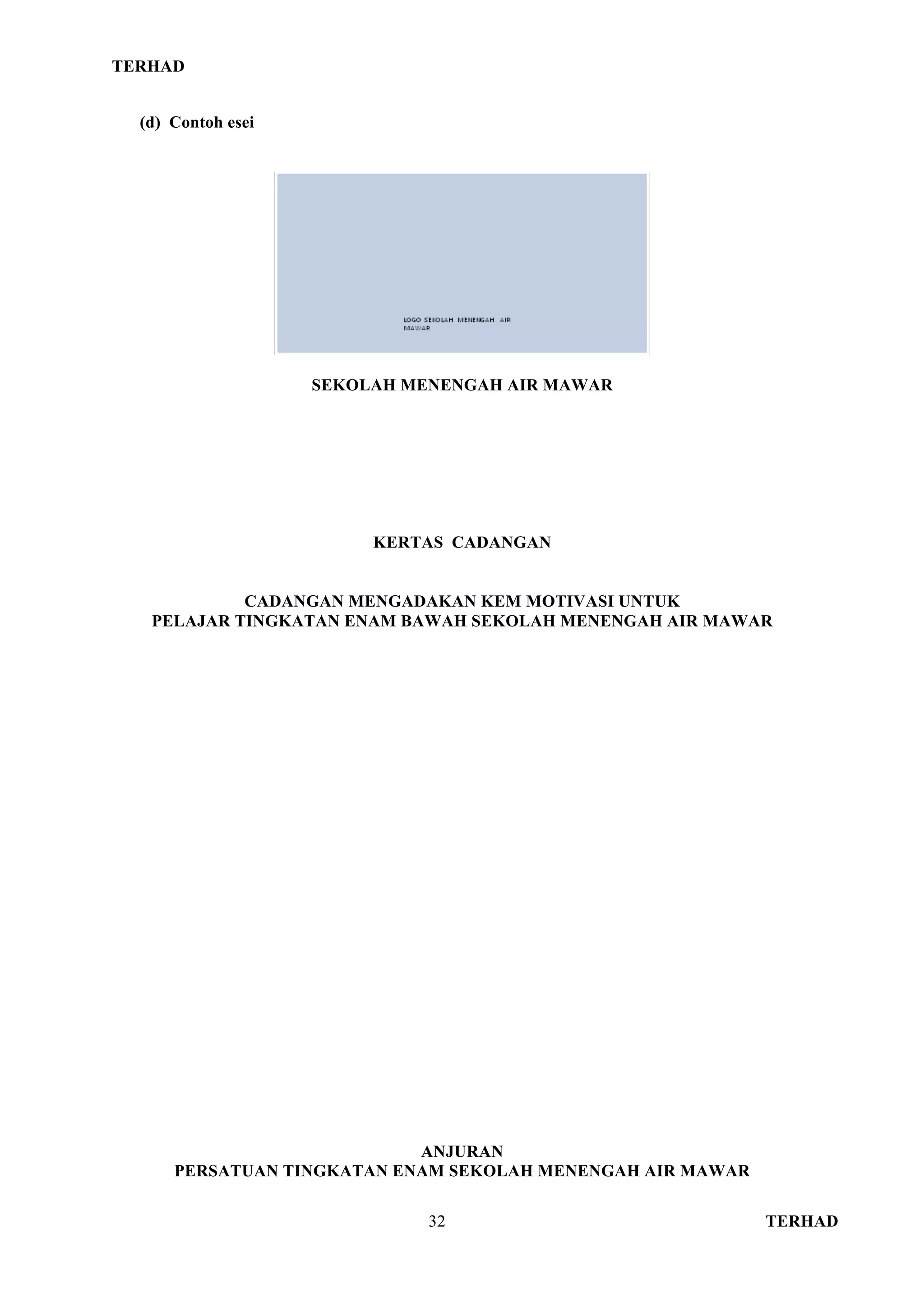 Manual format dan contoh penulisan esei berformat | PDF