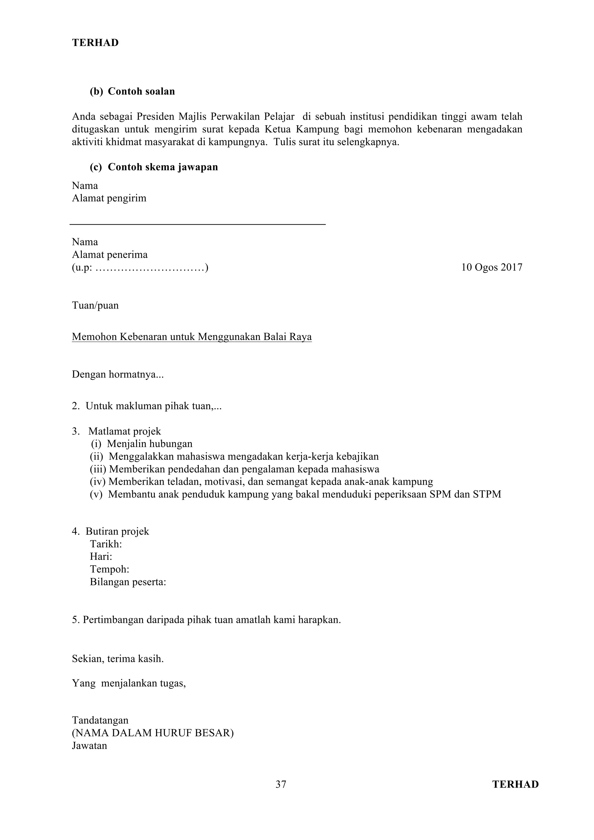 Manual format dan contoh penulisan esei berformat | PDF