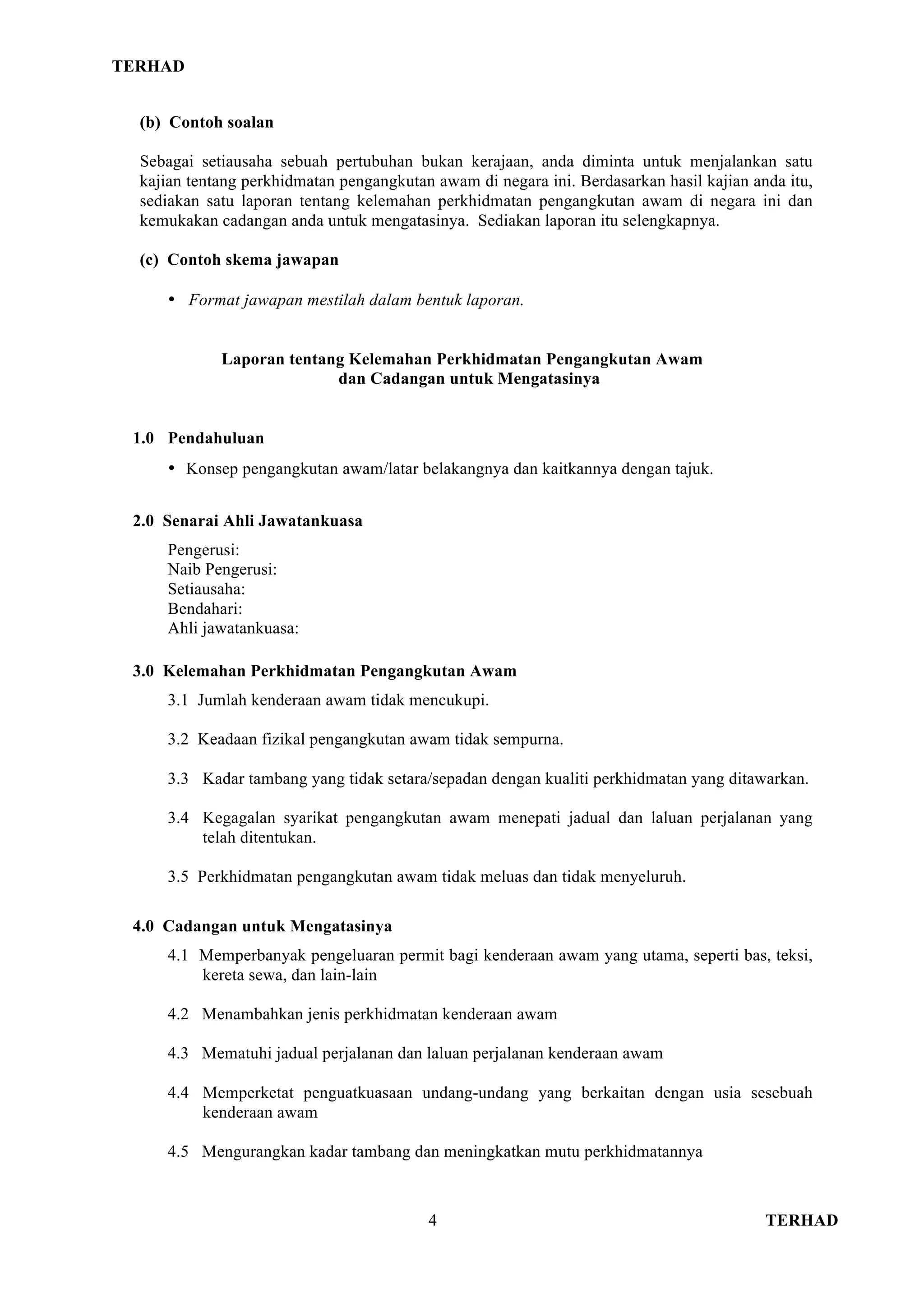 Manual format dan contoh penulisan esei berformat | PDF