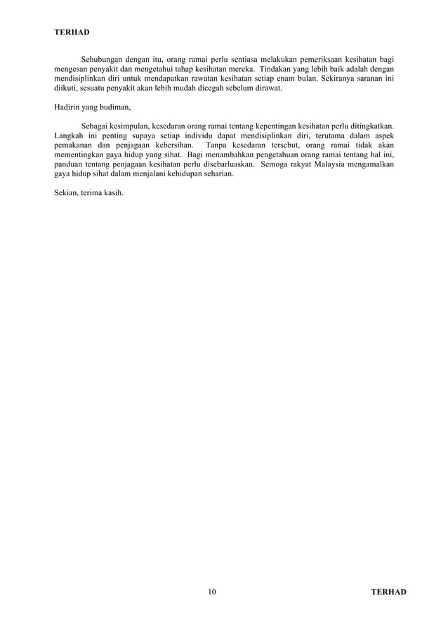 Manual format dan contoh penulisan esei berformat | PDF