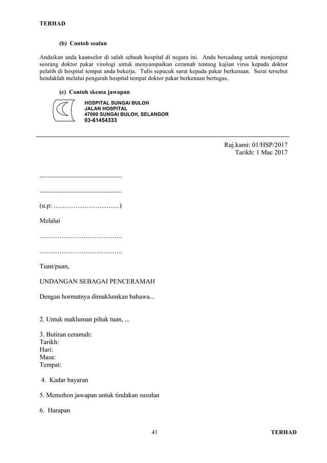 Manual format dan contoh penulisan esei berformat bm p2 2017 | PDF