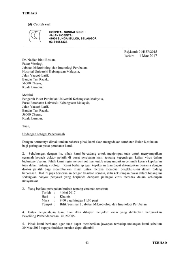 Manual format dan contoh penulisan esei berformat bm p2 2017 | PDF