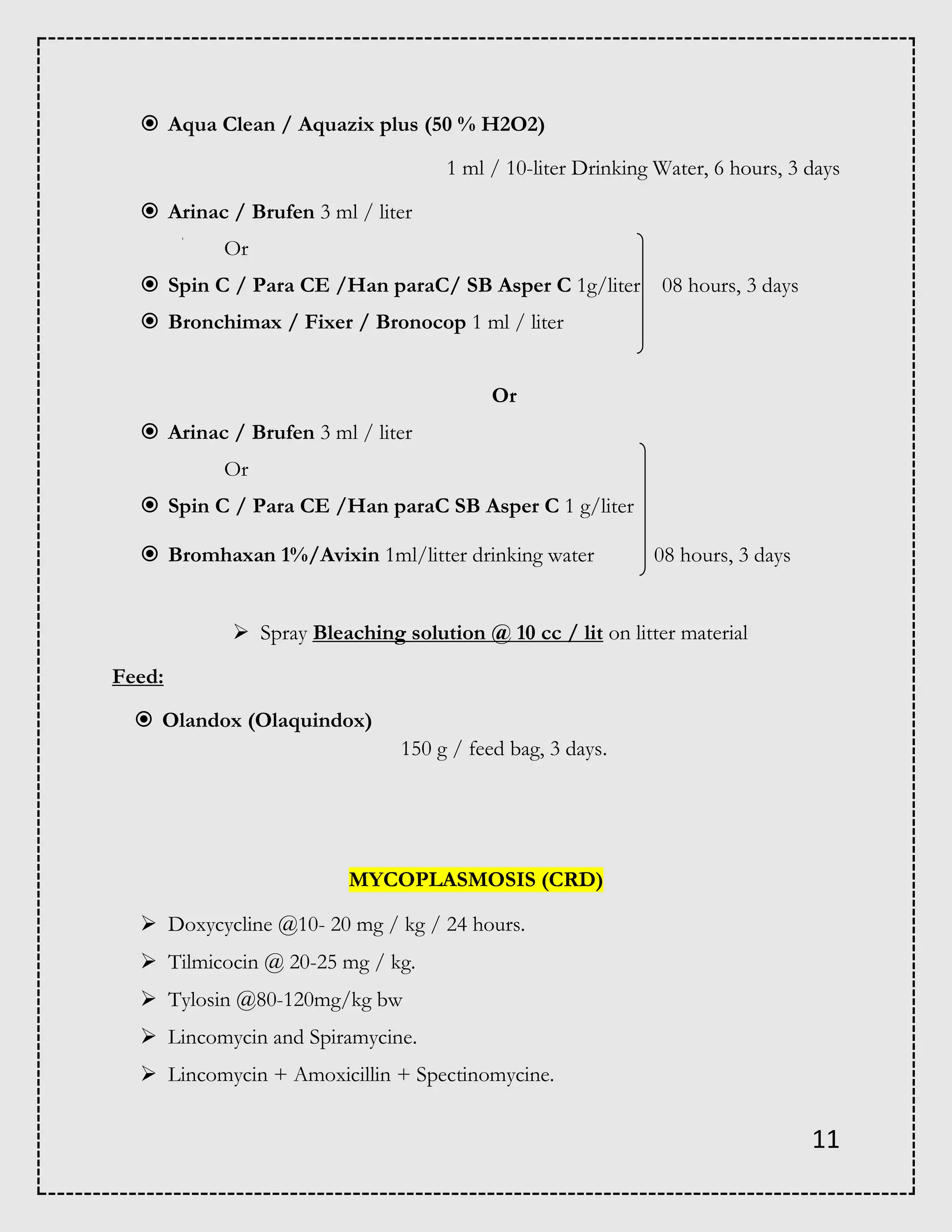 Manual for the treatment of poultry disease | PDF