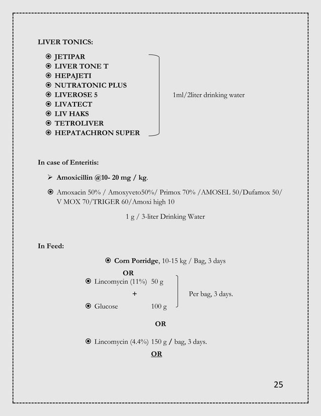 Manual for the treatment of poultry disease | PDF
