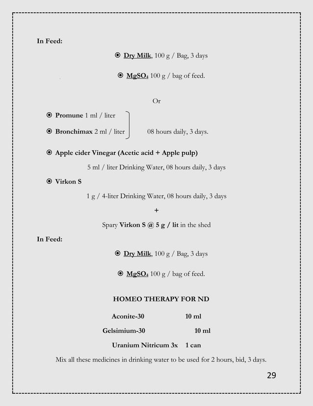 Manual for the treatment of poultry disease | PDF