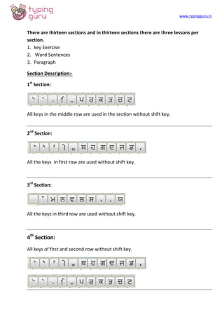 Manual for typing tutor for punjabi raavi font | PDF