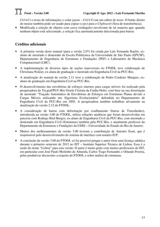 Manual ftool | PDF