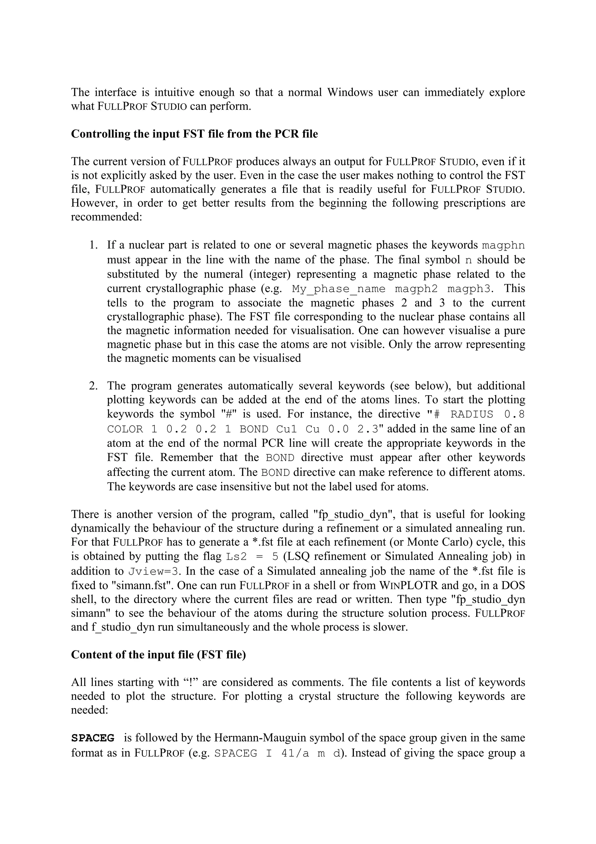 Manual_FullProf_Studio for rietveld refinement | PDF