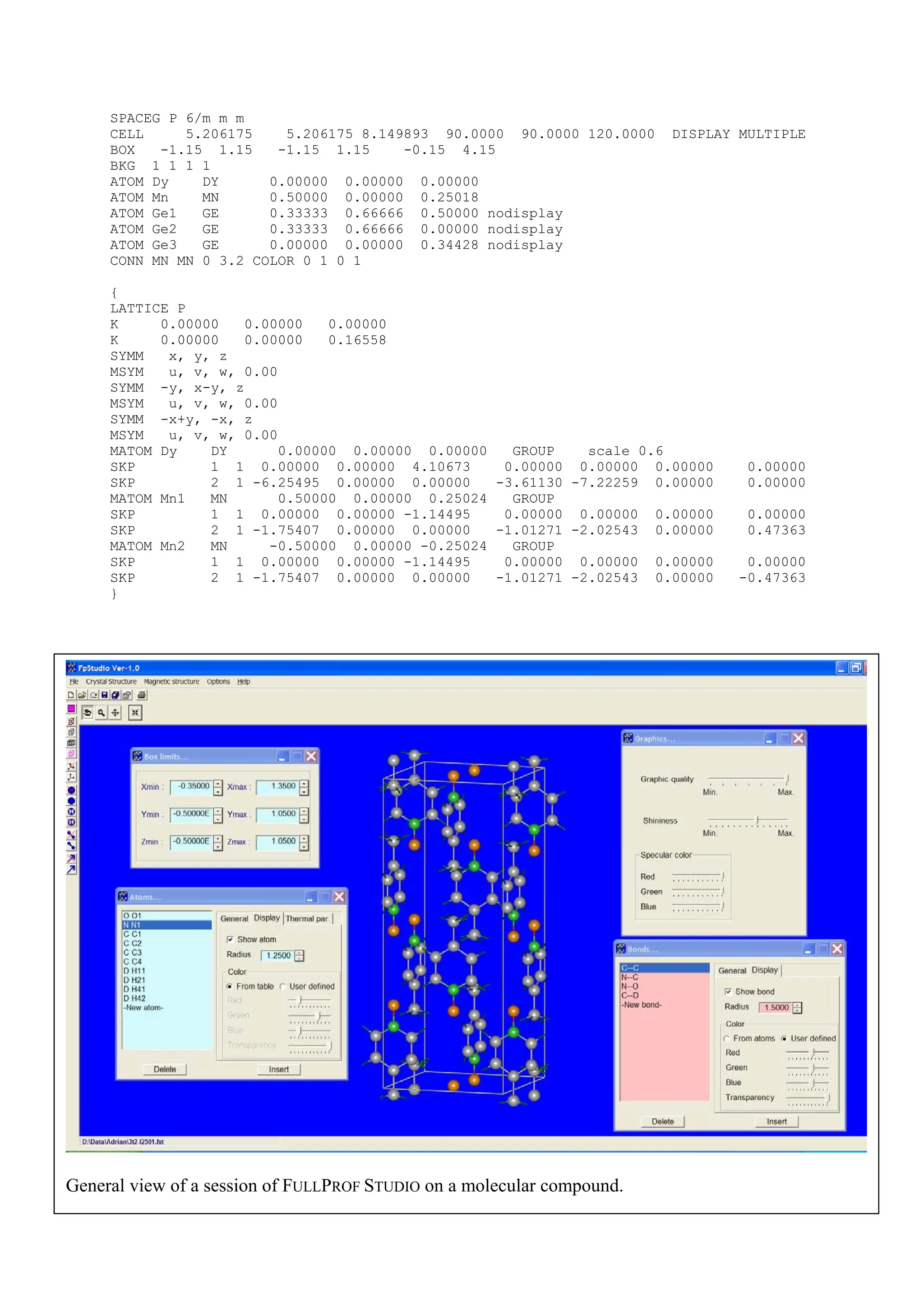 Manual_FullProf_Studio for rietveld refinement | PDF