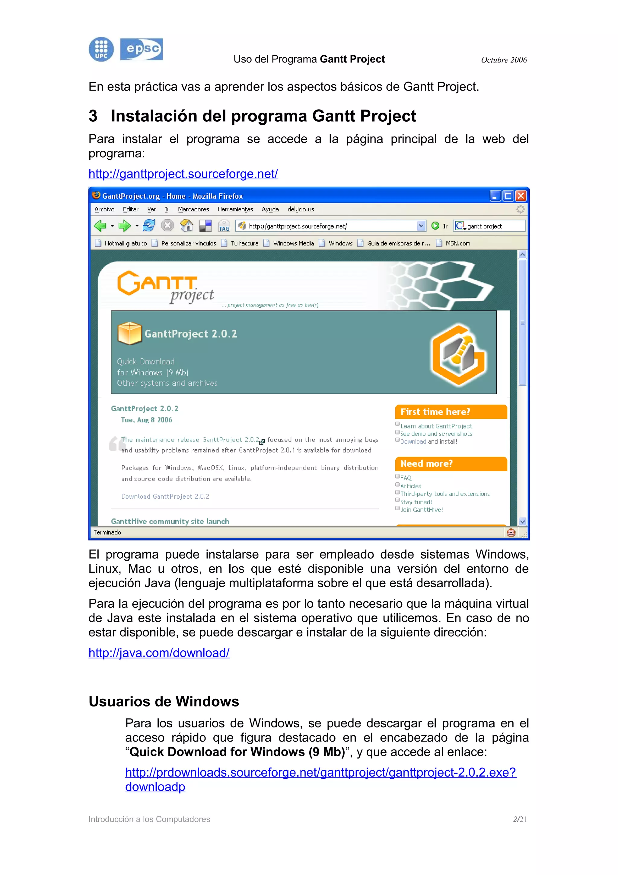 Manual ganttproject | DOC