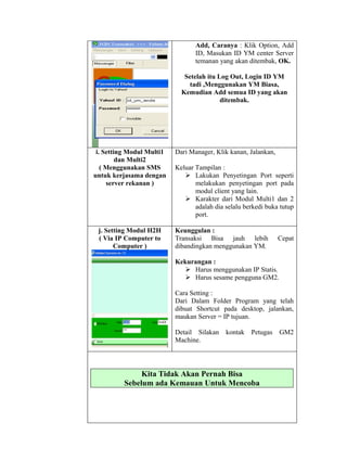 Manual gm2 machine | PDF