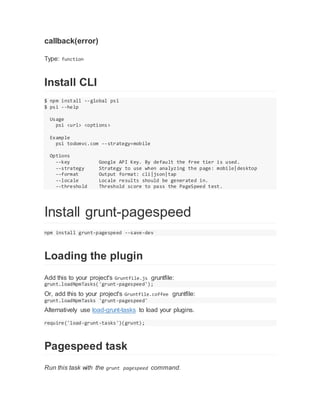 Manual google page speed | PDF