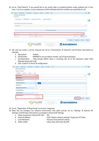 IP-PBX with Raspberry Pi3 | PDF