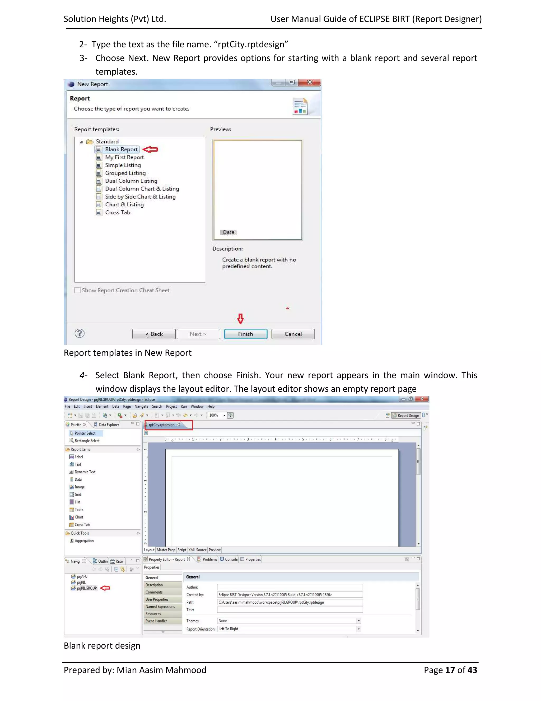 Manual & guide_for_birt_eclipse_report designer | PDF
