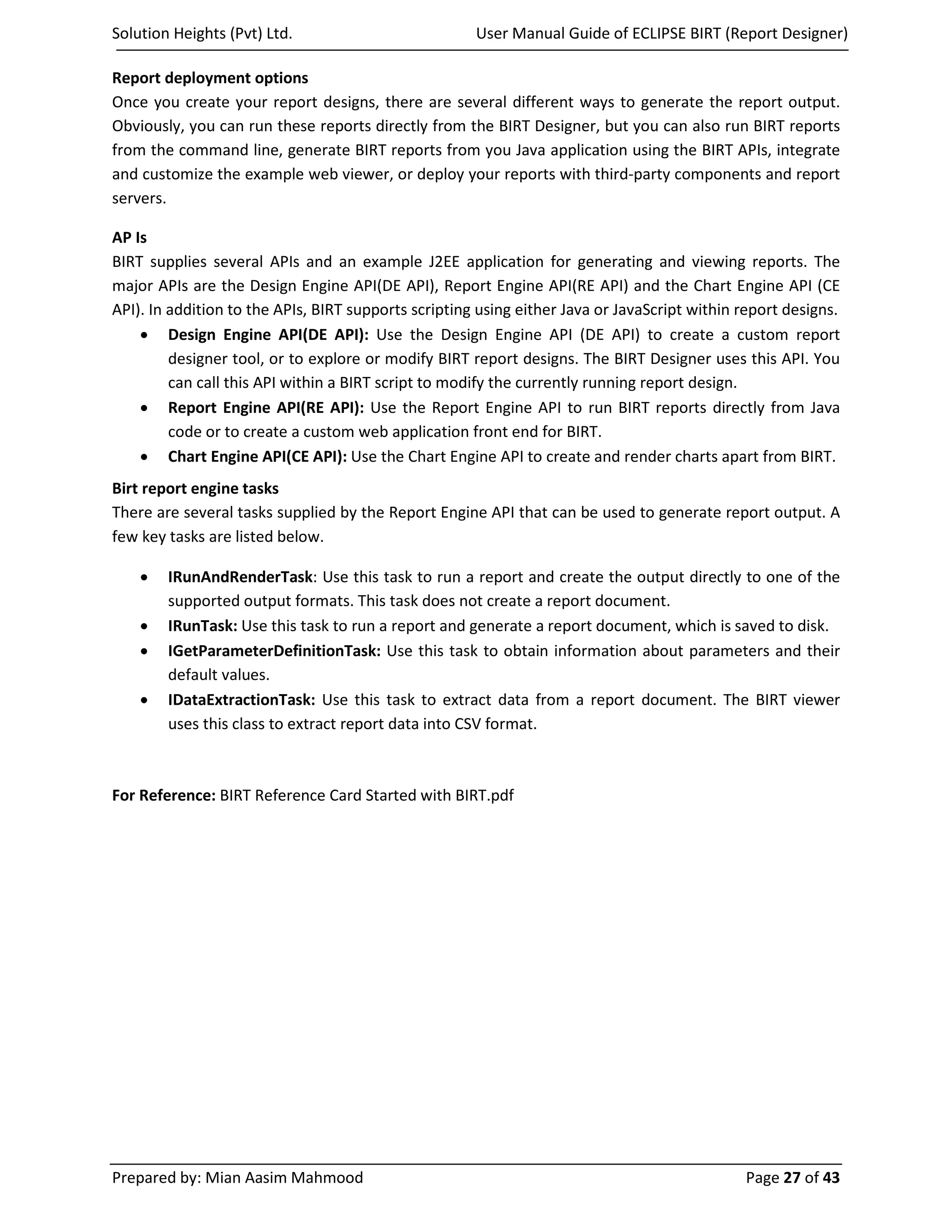 Manual & guide_for_birt_eclipse_report designer | PDF