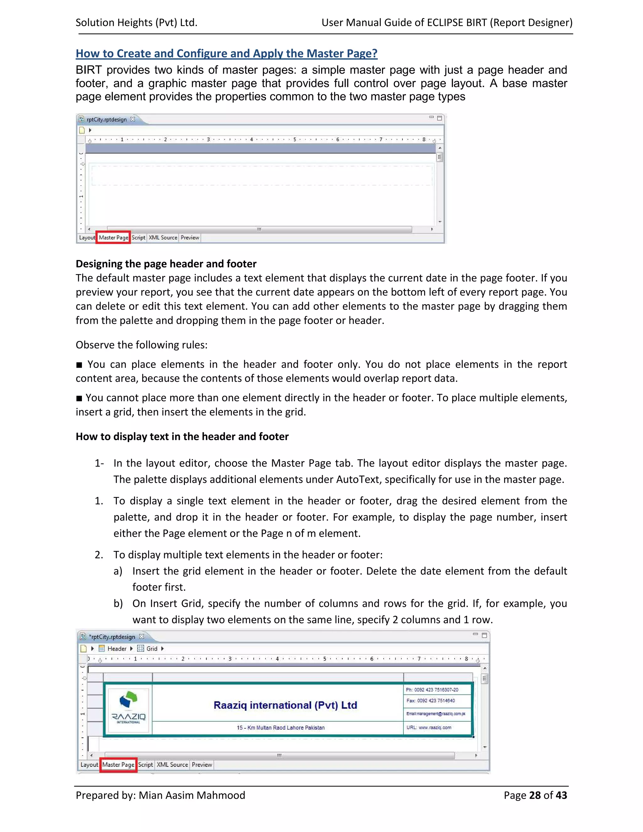 Manual & guide_for_birt_eclipse_report designer | PDF
