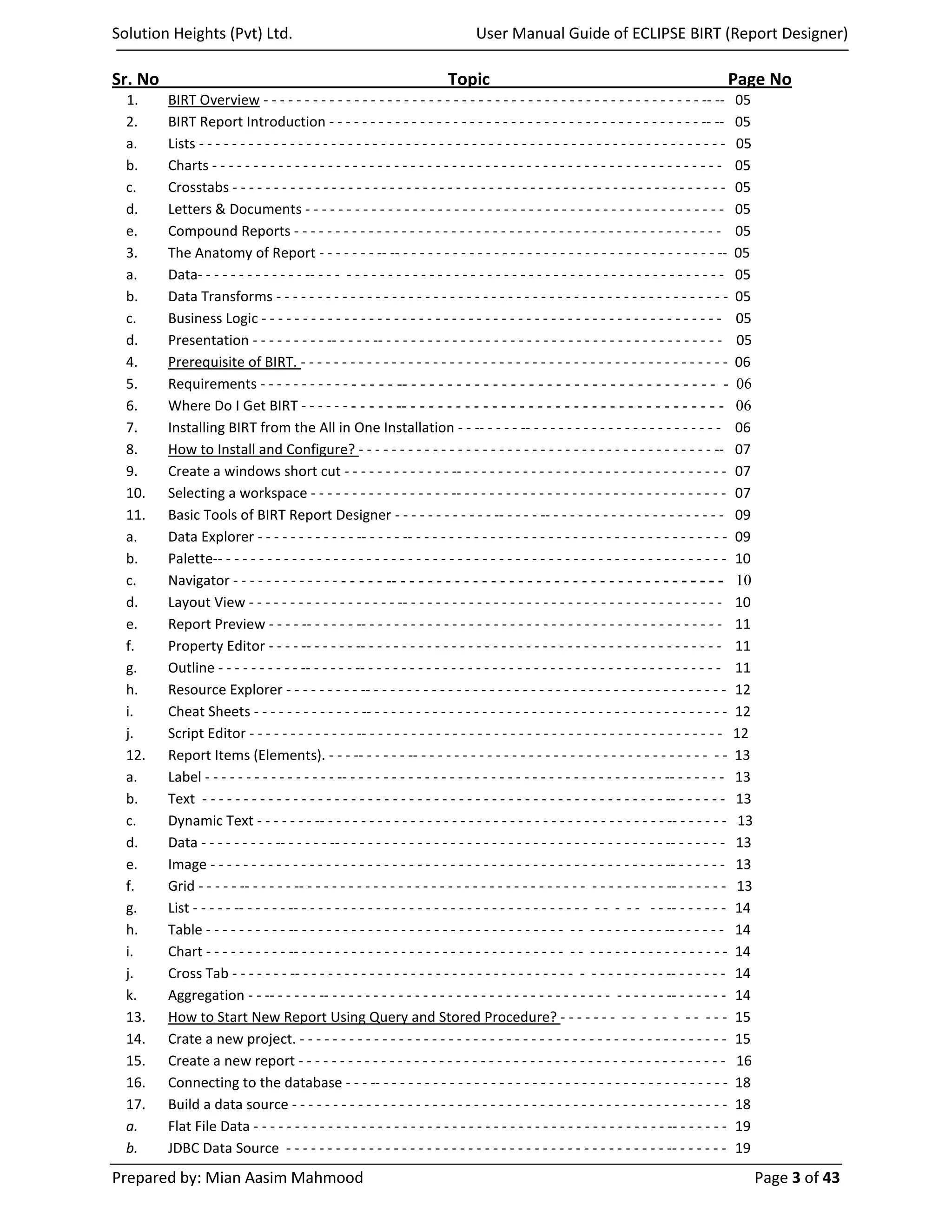 Manual & guide_for_birt_eclipse_report designer | PDF