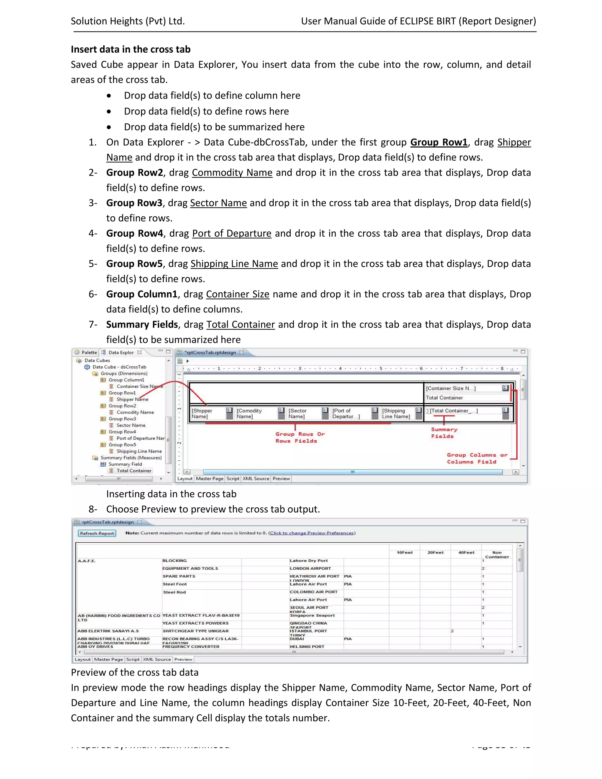Manual & guide_for_birt_eclipse_report designer | PDF