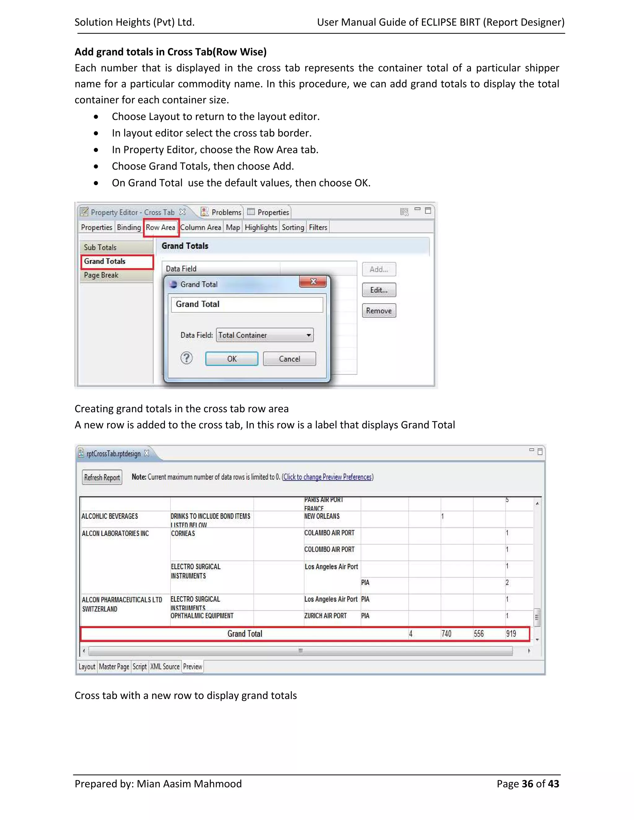Manual & guide_for_birt_eclipse_report designer | PDF