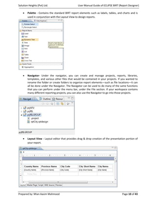 Manual & guide_for_birt_eclipse_report designer | PDF