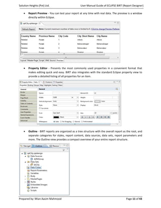 Manual & guide_for_birt_eclipse_report designer | PDF