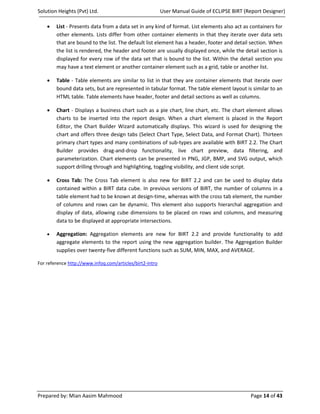 Manual & guide_for_birt_eclipse_report designer | PDF