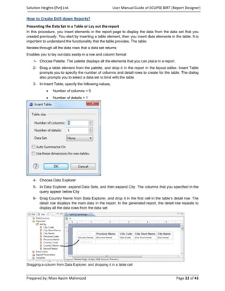 Manual & guide_for_birt_eclipse_report designer | PDF