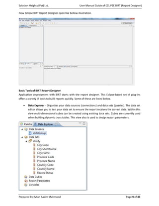 Manual & guide_for_birt_eclipse_report designer | PDF