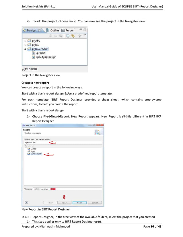 Manual & guide for birt eclipse report designer | PDF