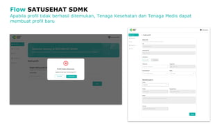 Manual Guide SATU SEHAT SDMK Kementerian kesehatan | PPT