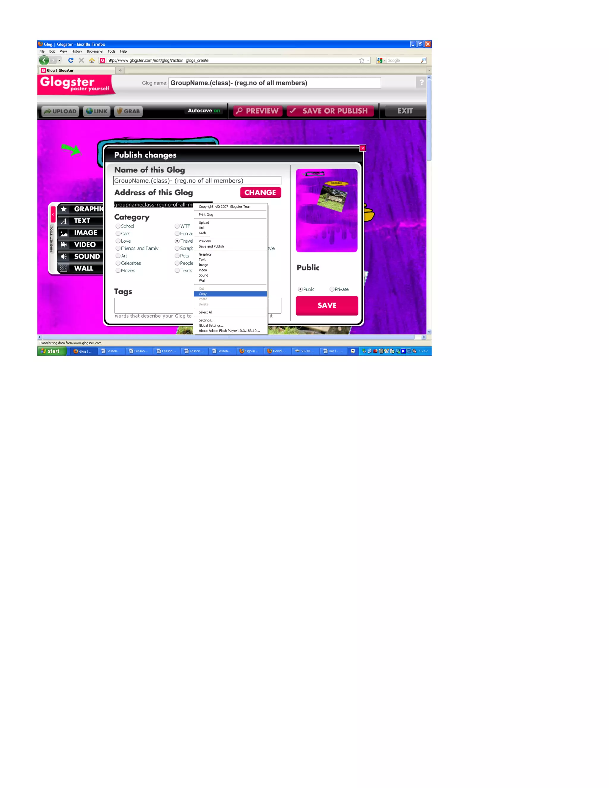 Manual guide to glogster | PDF