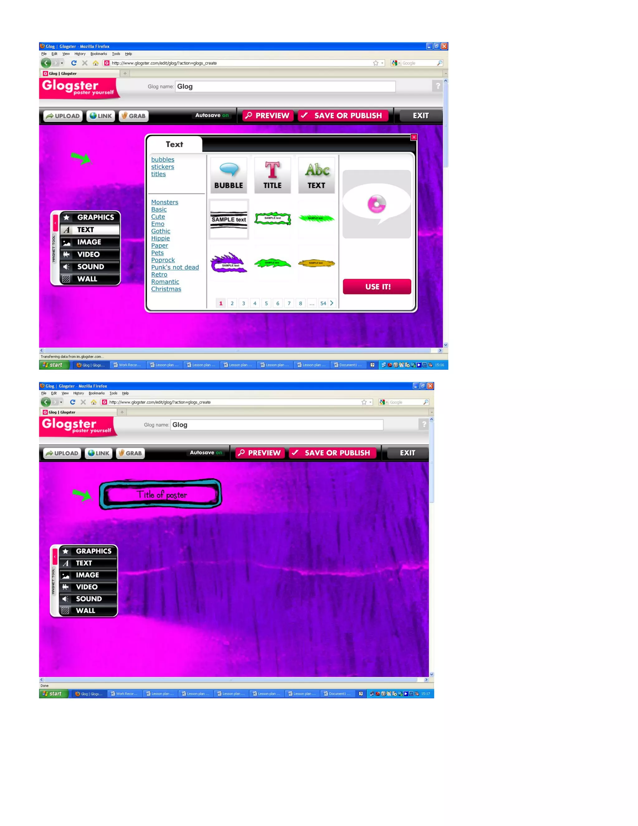 Manual guide to glogster | PDF