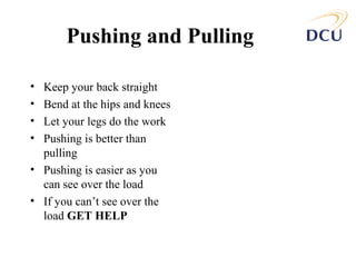 Manual handling | PPT