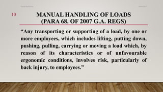 Manual handling Ireland | PPTX