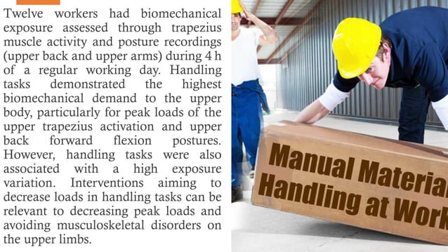 Manual handling | PPT | Free Download