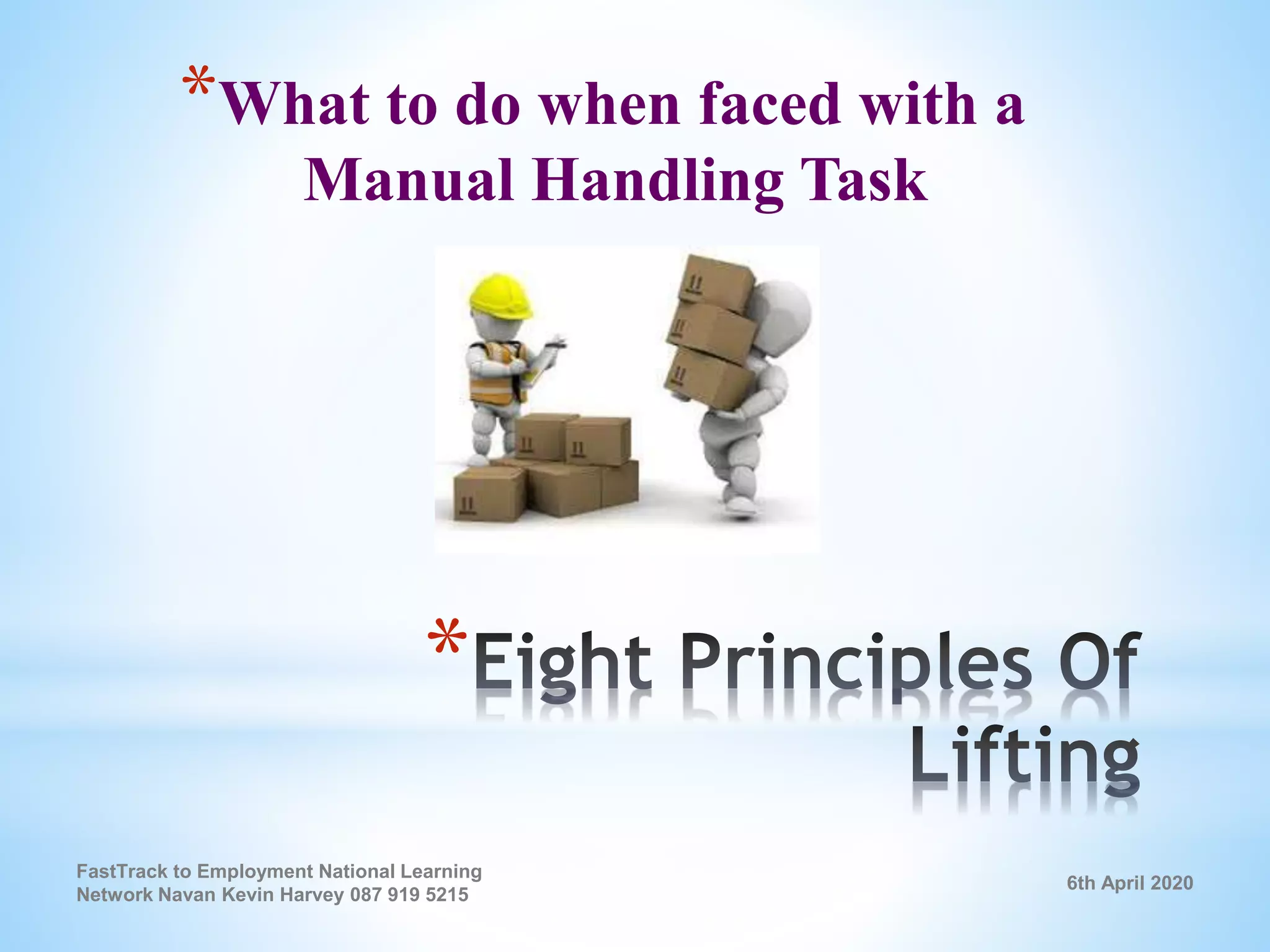 Manual handling | PPT