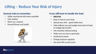 Manual Handling presentation slides to improve safety | PPTX