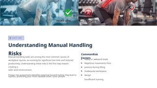Practical Guide to Manual Handling Safety and Training | PPTX