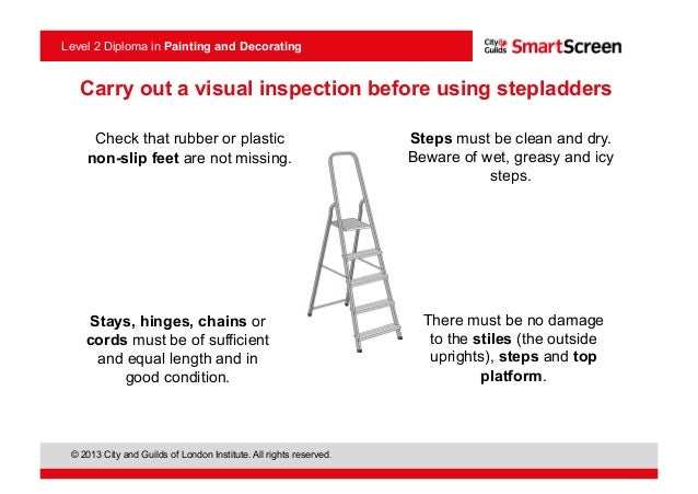 Manual handling of stepladders and ladders 3