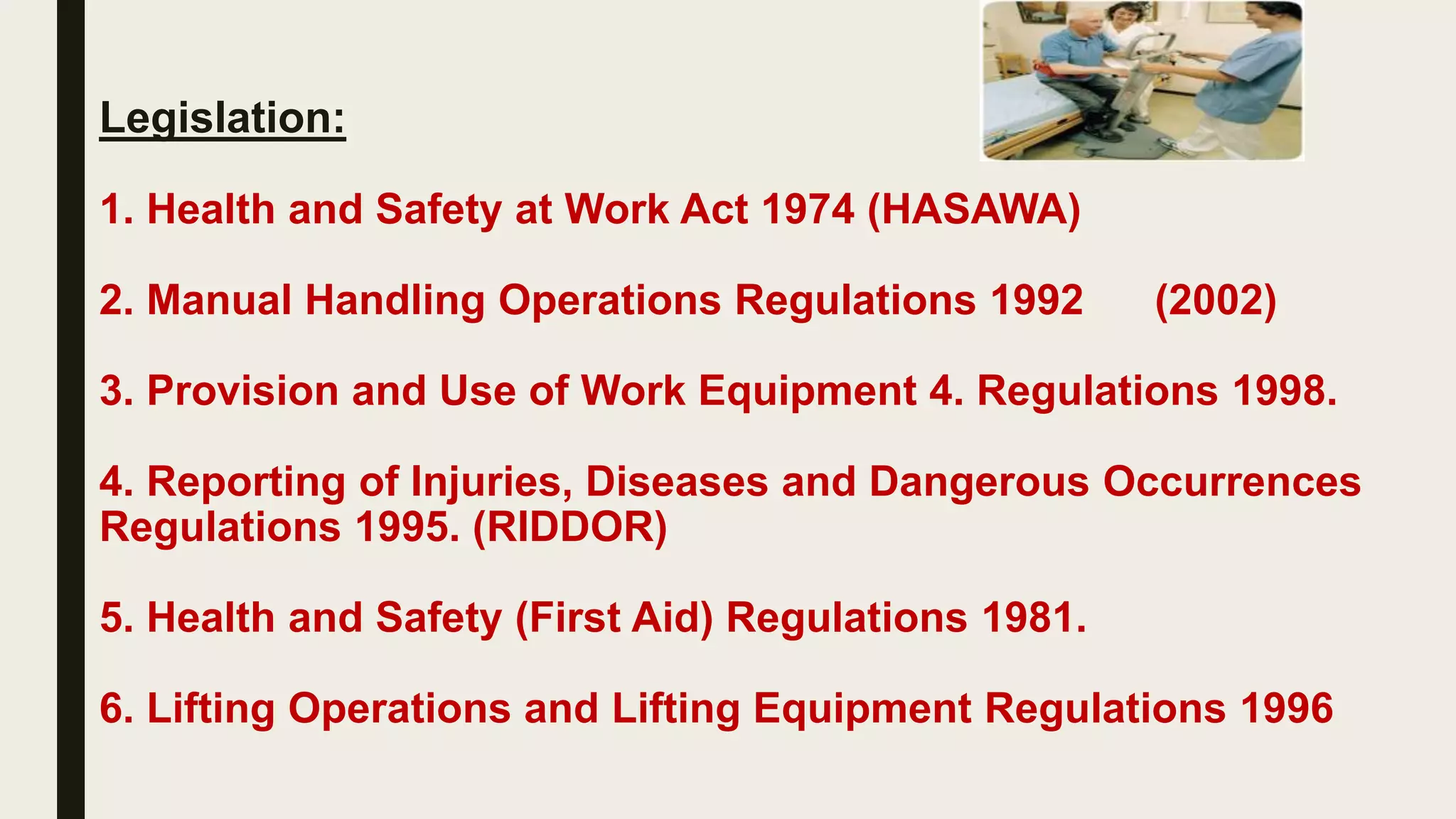 Manual handling presentation | PPTX