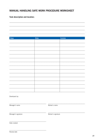 Manual handling risk_guide | PDF