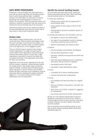 Manual handling risk_guide | PDF