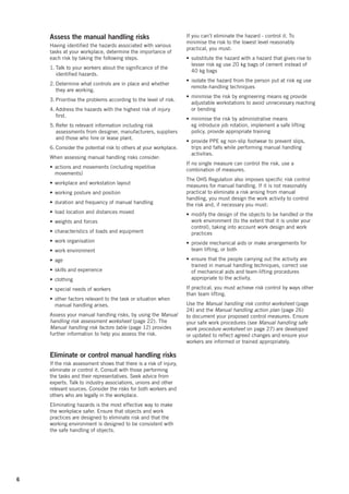 Manual handling risk_guide | PDF