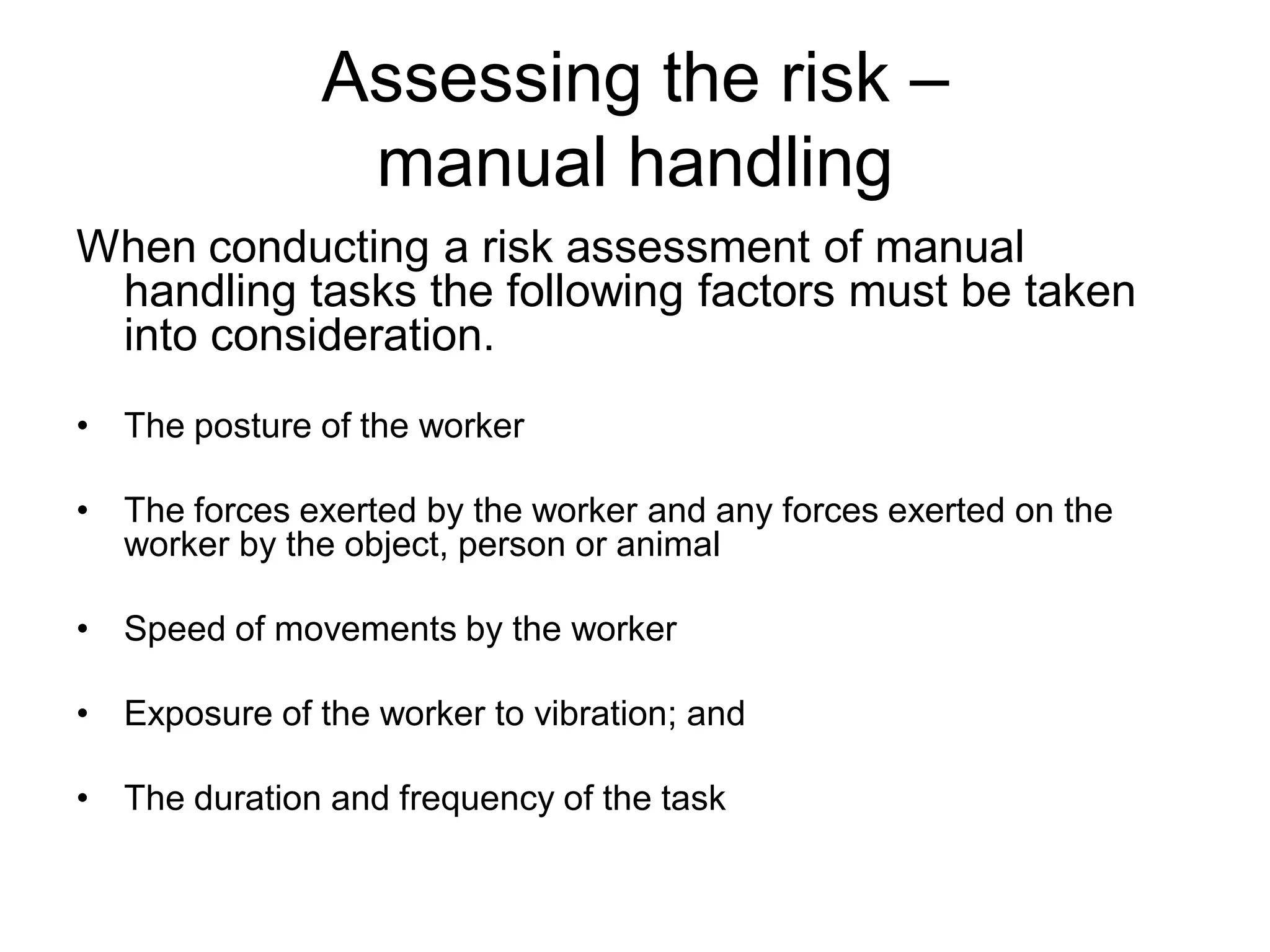 Manual handling & safety signage | PDF